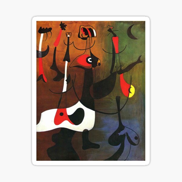 "joan miro" Sticker for Sale by itsmeart | Redbubble