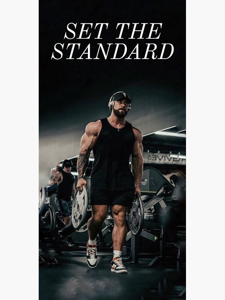 Chris Bumstead Set the Standard Premium Matte Vertical Poster sold by ...
