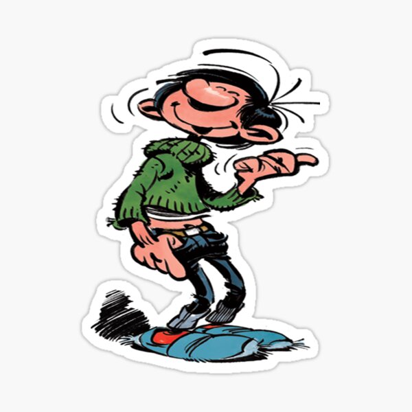 "Gaston Lagaffe" Sticker for Sale by Wo-Store | Redbubble