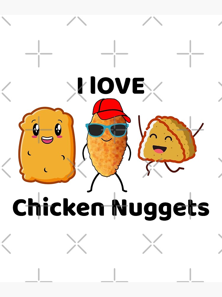 "Chicken Nuggets Fast Food Funny Saying" Poster for Sale by ...