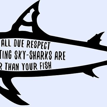 "Haiku-Writing Sky Shark Follower" Art Print for Sale by CreatureCorp ...