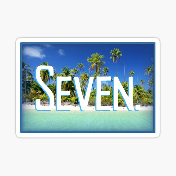 "Seven year old Tropical Beach" Sticker for Sale by Evolved-LovinIt ...