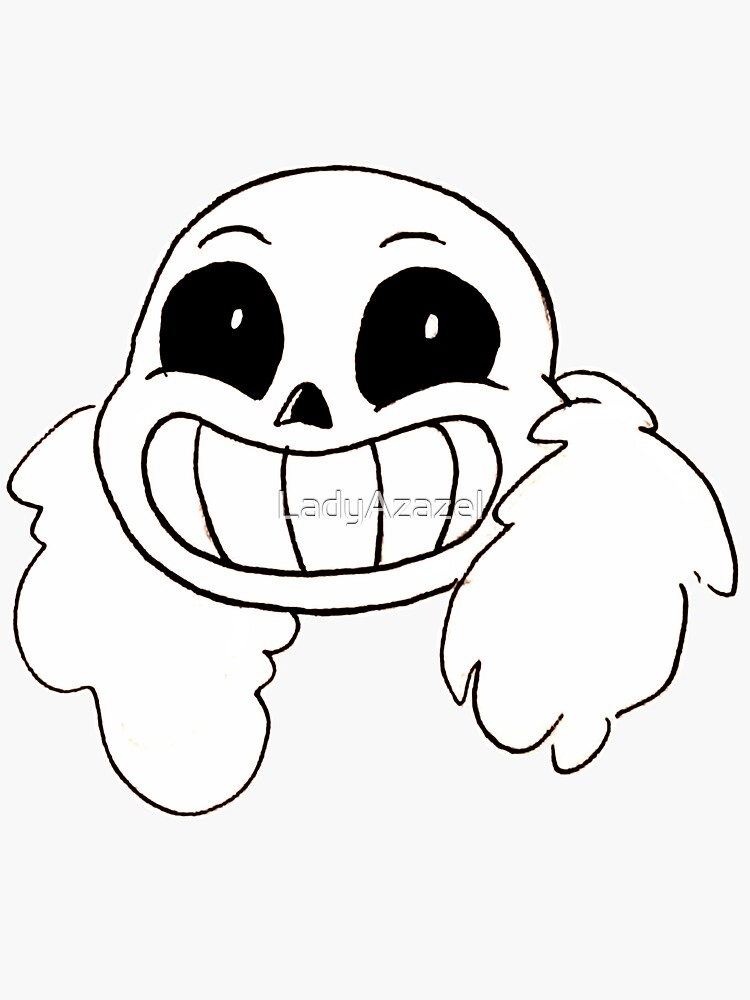 "Sans" Sticker by LadyAzazel | Redbubble
