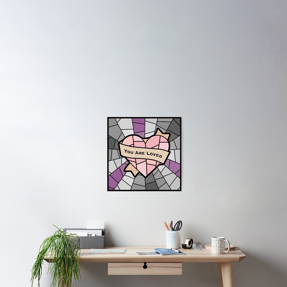 "You Are Loved Pride (Asexual)" Poster for Sale by OctopodArts | Redbubble