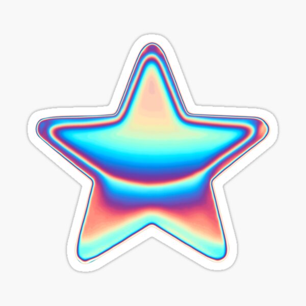 "Classic Holographic Star" Sticker by dinaaaaaah | Redbubble