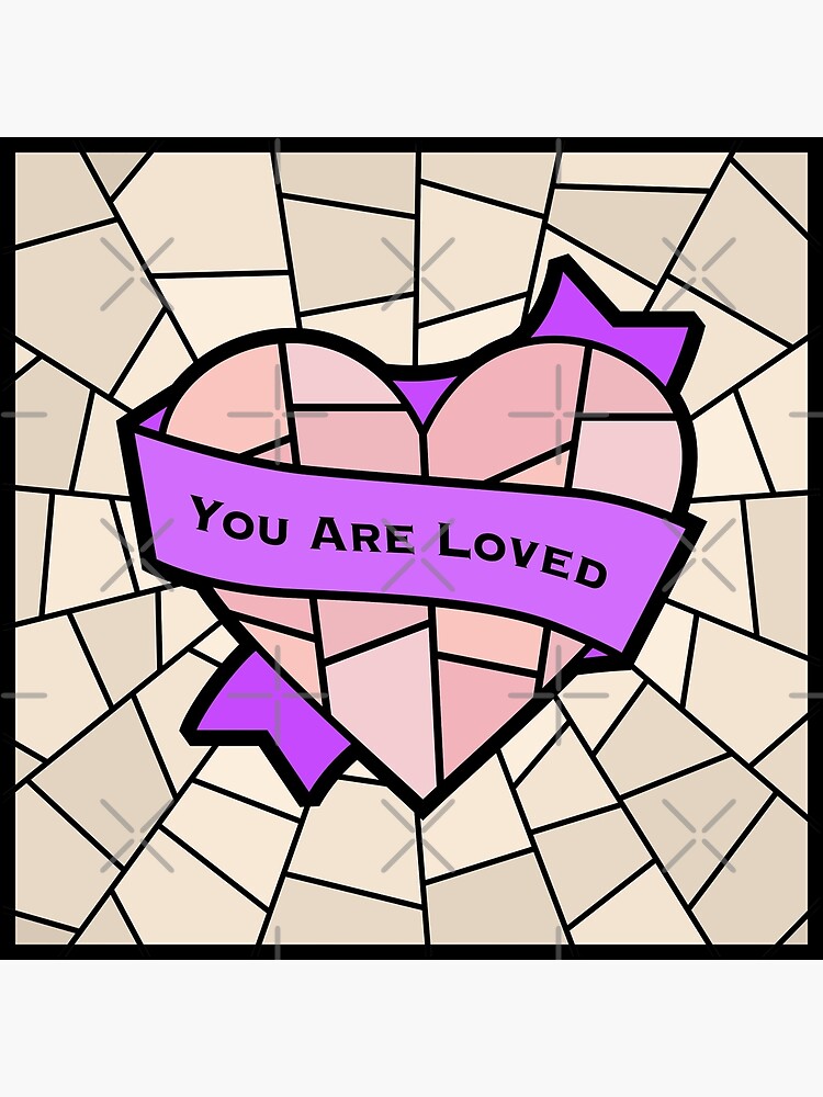 "You Are Loved Pride (chevron queer)" Poster for Sale by OctopodArts ...