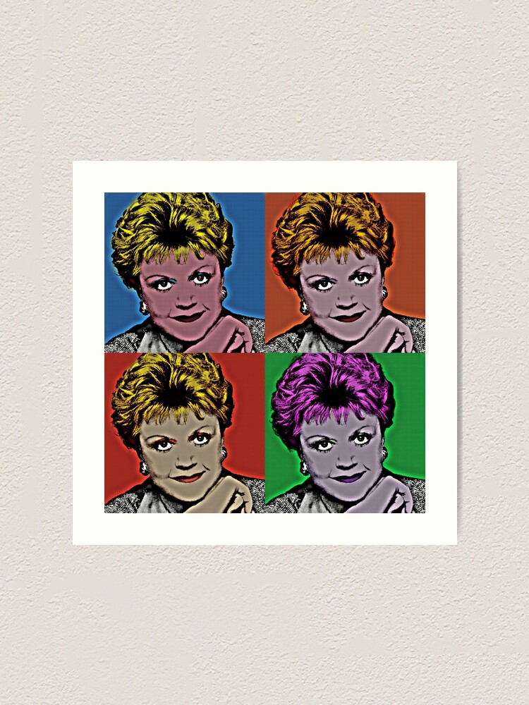 "Jessica Fletcher in Pop Art Style Lithography" Art Print for Sale by ...
