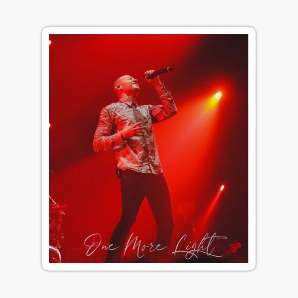 "Chester : One More Light" Sticker for Sale by Benjamin201621 | Redbubble