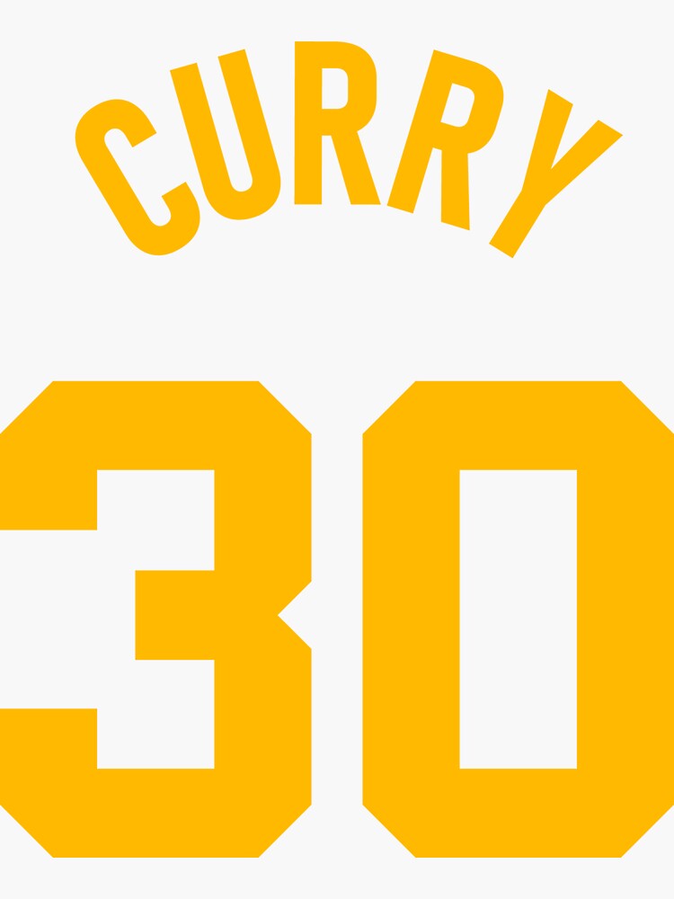 "Curry Number 30 The Golden Boy" Sticker for Sale by colas5 | Redbubble