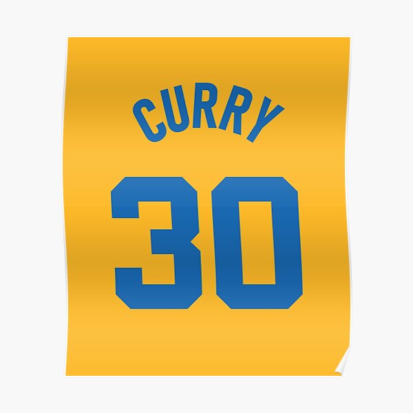 "Curry Number 30 The Golden Boy" Poster for Sale by colas5 | Redbubble