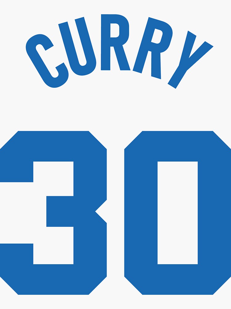 "Curry Number 30 The Golden Boy" Sticker for Sale by colas5 | Redbubble