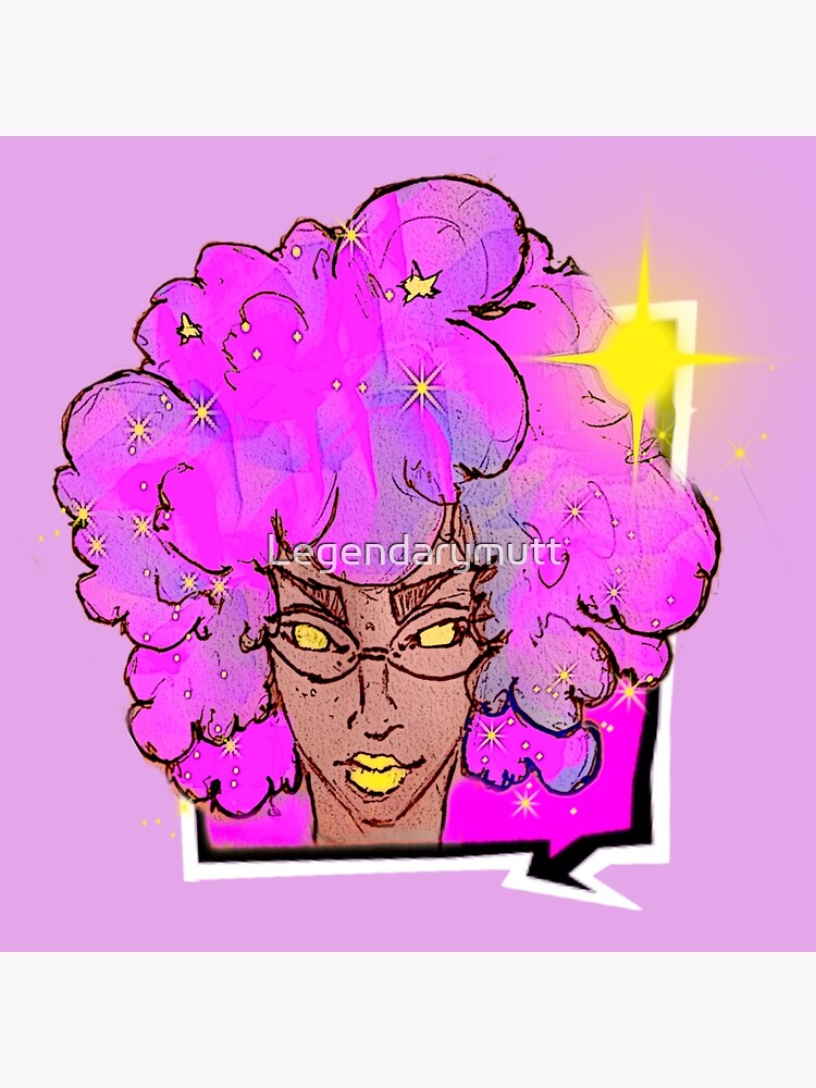 "Cotton Candy Fro Glow" Poster for Sale by Legendarymutt | Redbubble