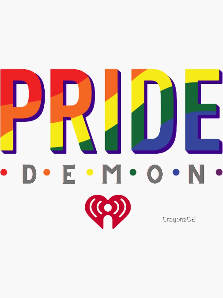 "pride month demon Classic T-Shirt By CrayonzO2" Sticker for Sale by ...
