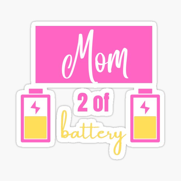 "Mom of 2 Boys" Sticker for Sale by gallery85 | Redbubble