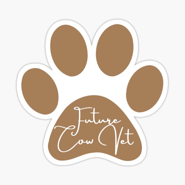 "Future cow vet" Sticker for Sale by SupportDVM2024 | Redbubble