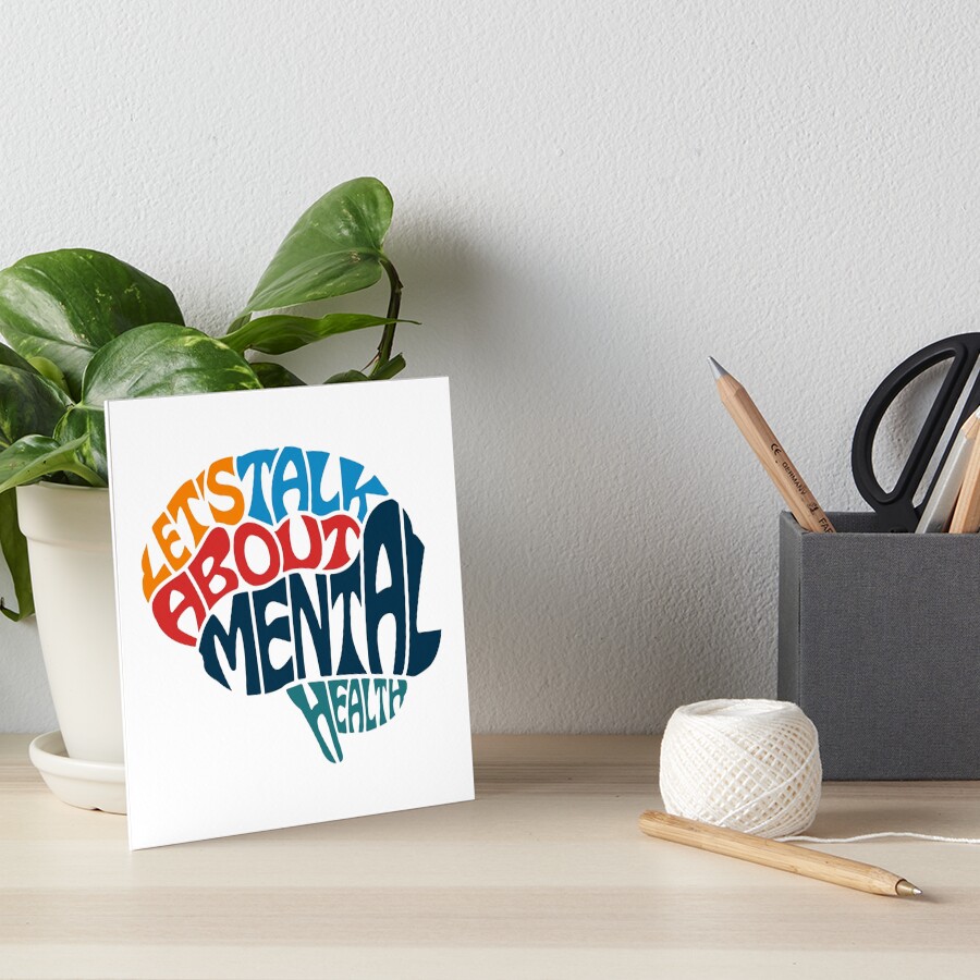"Let's Talk about Mental Health | Mental Health Design" Poster for Sale ...