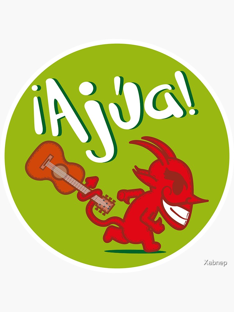 "Red Devil - ¡Ajúa!" Sticker for Sale by Xabnep | Redbubble