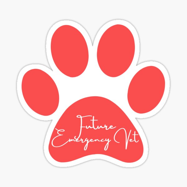 "Future emergency vet" Sticker for Sale by SupportDVM2024 | Redbubble