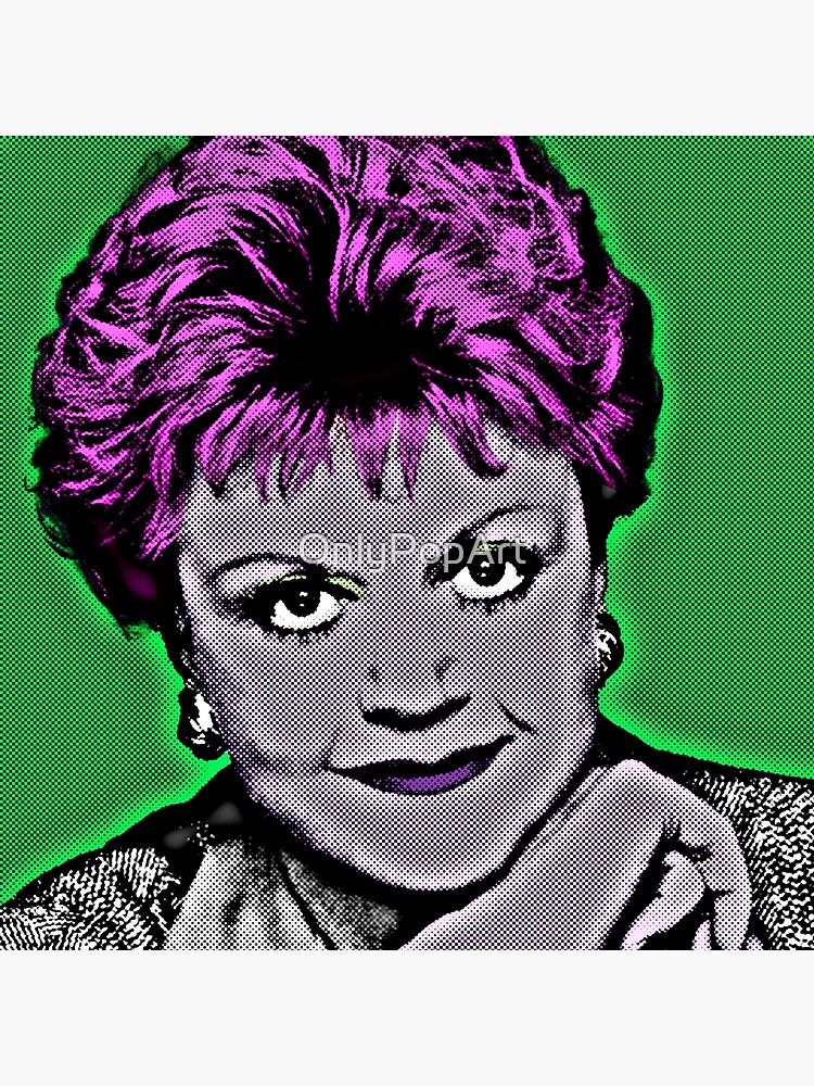 Póster «Jessica Fletcher en litografía estilo Pop Art (fondo verde)» de ...