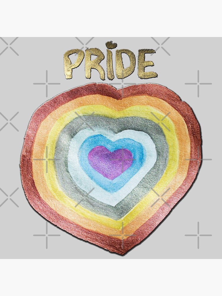 "GLITTER Heart Pride" Poster for Sale by nastiaart | Redbubble