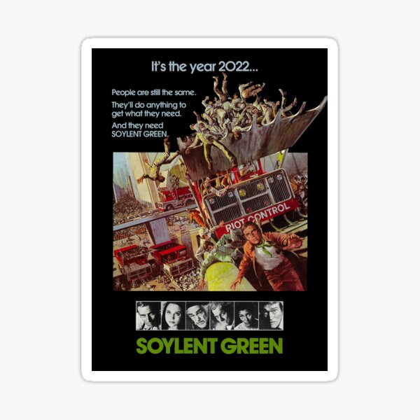"Soylent Green" Sticker for Sale by RobinSSS | Redbubble