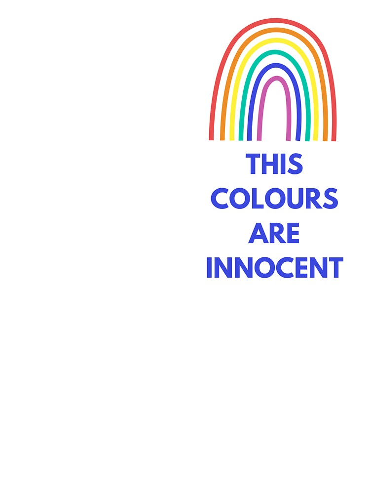 "This colours are innocent " Sticker for Sale by Hamdouni8esign | Redbubble