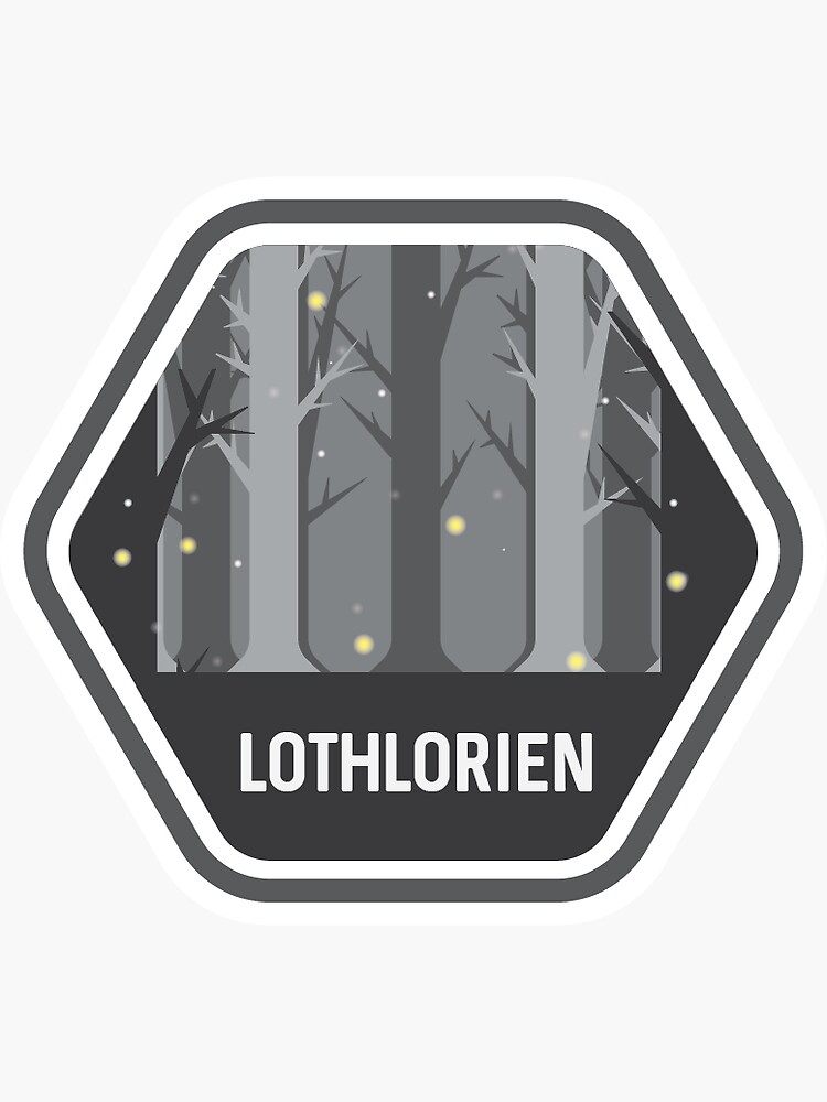 "Lothlorien Sticker" Sticker for Sale by GeekyGoodsCo | Redbubble