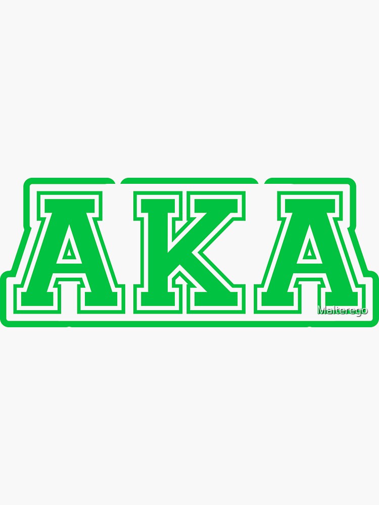 "Alpha Kappa Alpha Sorority 1908" Sticker for Sale by Malterego | Redbubble