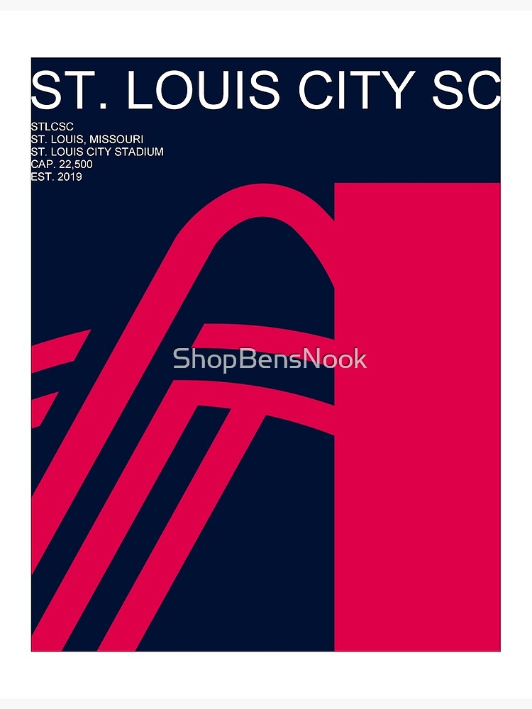 "St. Louis City Geometric Minimal Art Design" Poster for Sale by ...