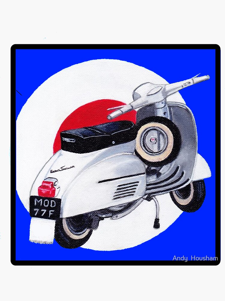 "Mod scooter with Target background" Sticker for Sale by Housh68 ...
