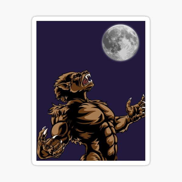 "Werewolf" Sticker for Sale by JZCustom-2022 | Redbubble