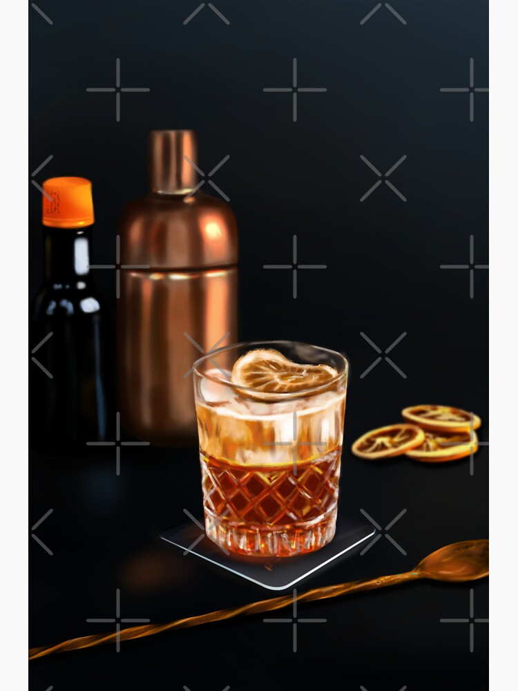 "Whiskey on the Rocks" Sticker for Sale by 3xC-Frontliners | Redbubble