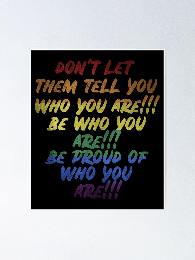 "Be A Proud Member Of LGBTQ Community" Poster for Sale by Social ...
