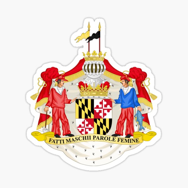 Pegatina «Escudo de armas del Estado de Maryland USA» de mo91 | Redbubble