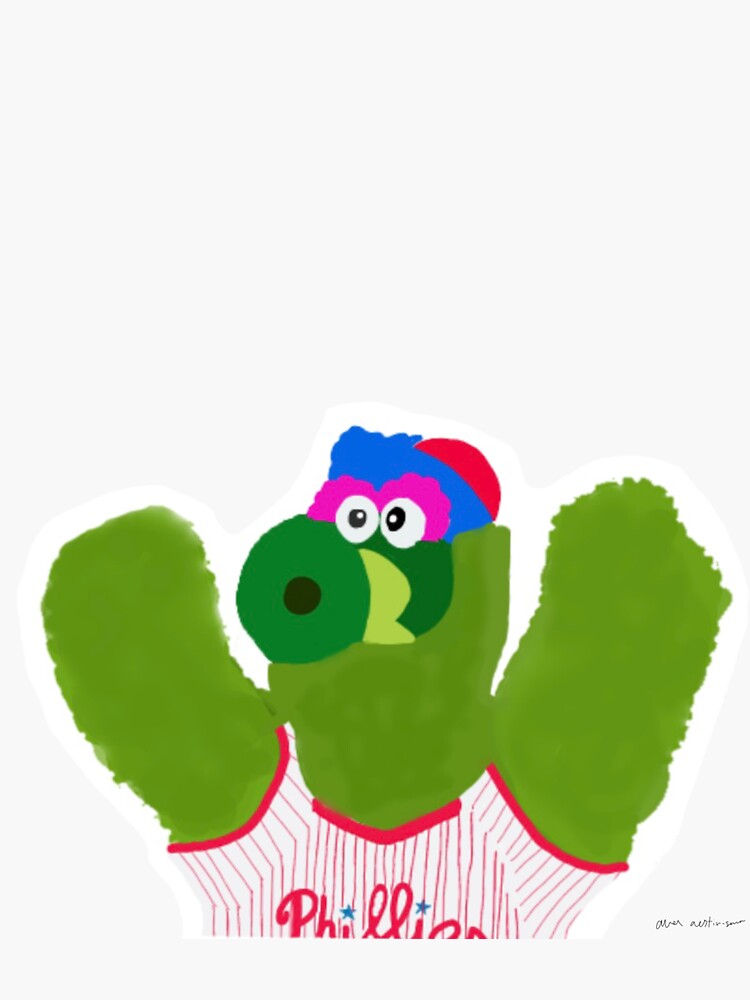"philly phanatic" Sticker for Sale by ava-greene | Redbubble
