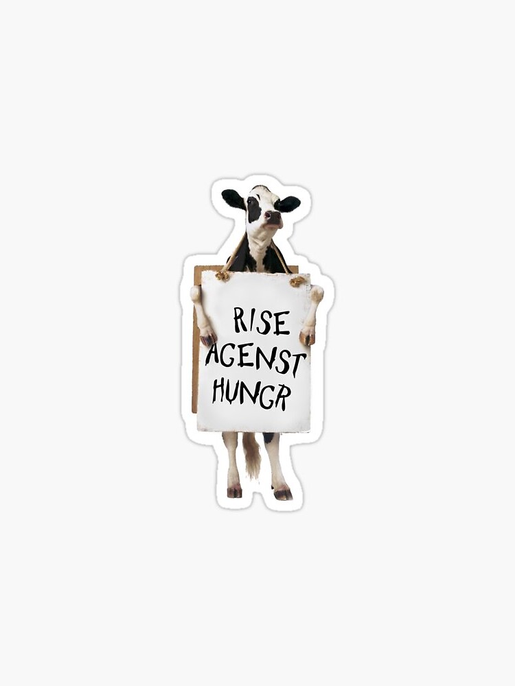 "Raise Awareness | Rise Against Hunger" Sticker for Sale by DerekM7 ...