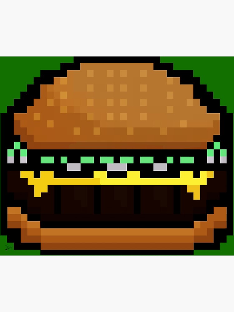 Póster «Sprite de hamburguesa con queso de 8 bits» de HandlebarOrionX ...