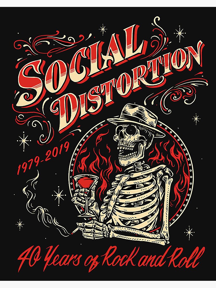 "Social Distortion" Sticker for Sale by kfigin1 | Redbubble