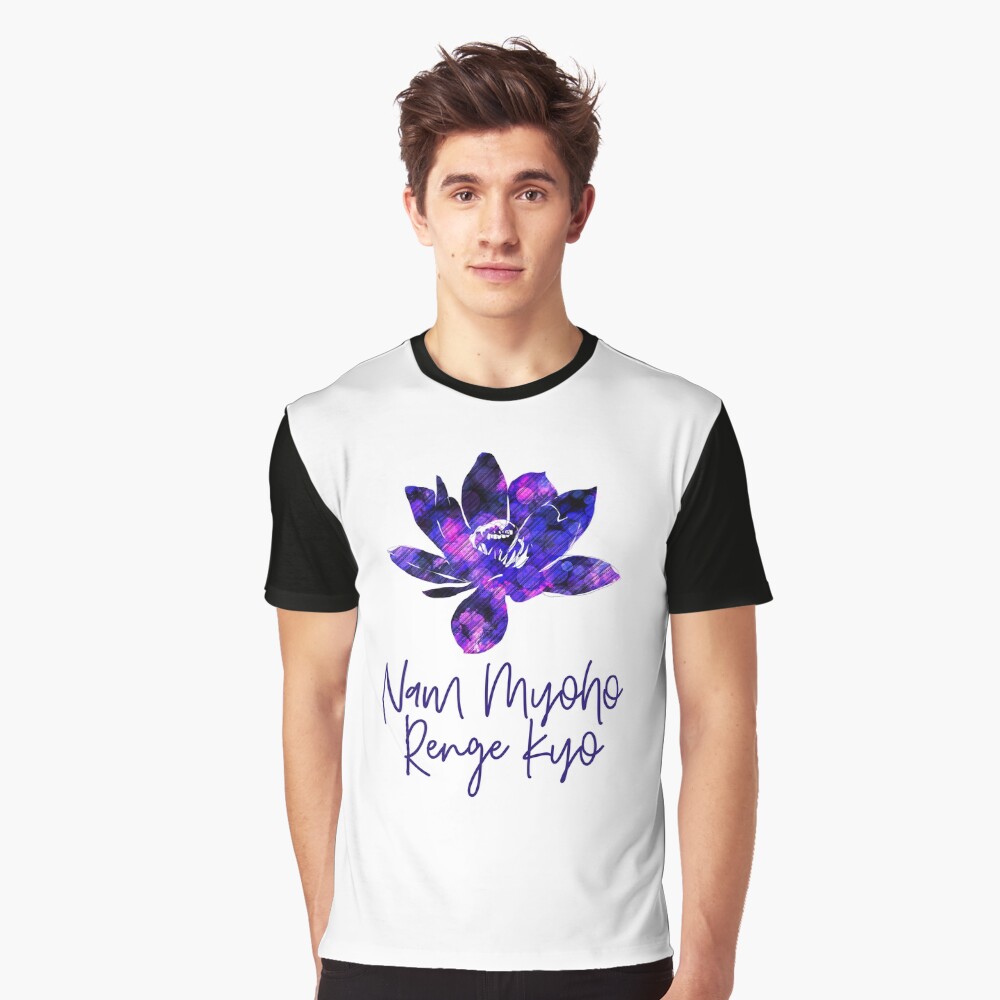 "Hand drawn Lotus Flower Silhouette Cool Purple and Diagonals" Sticker ...