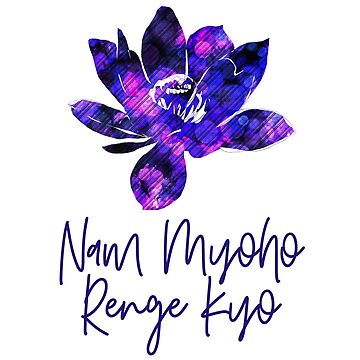 "Hand drawn Lotus Flower Silhouette Cool Purple and Diagonals" Sticker ...