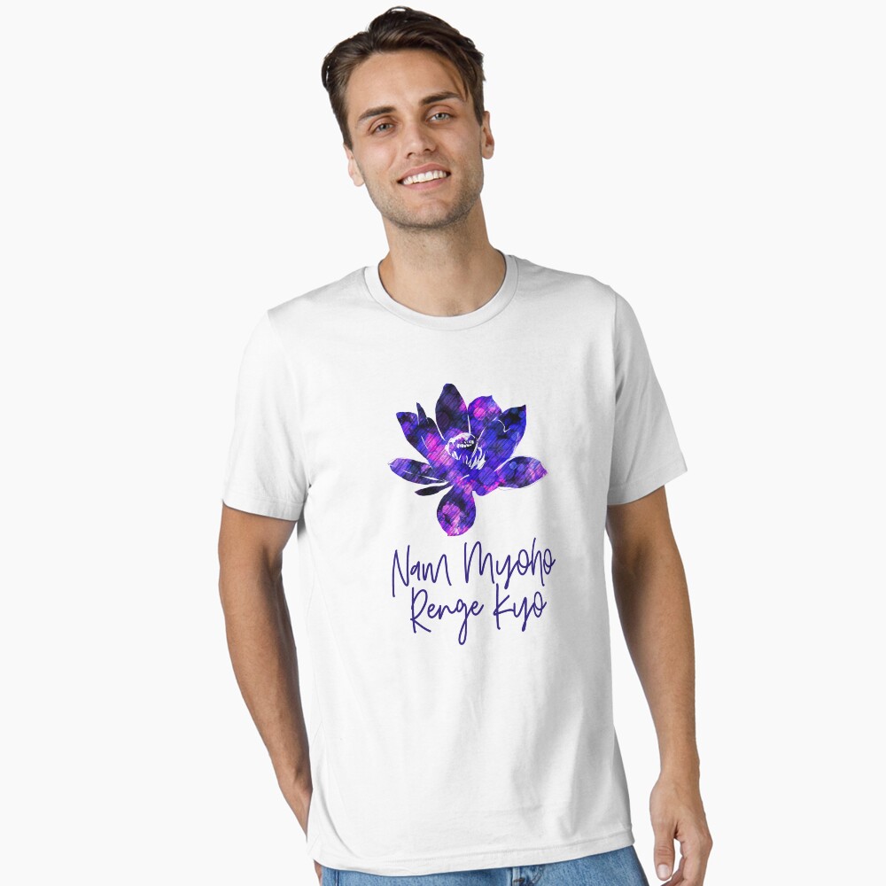 "Hand drawn Lotus Flower Silhouette Cool Purple and Diagonals" Sticker ...