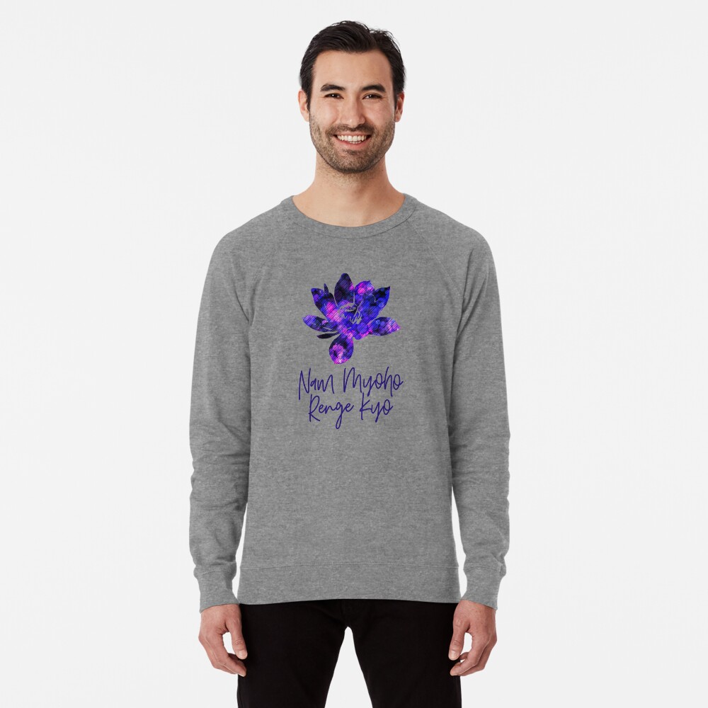 "Hand drawn Lotus Flower Silhouette Cool Purple and Diagonals" Sticker ...