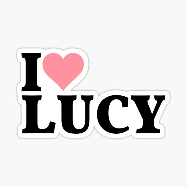 "I Love Lucy, Love Lucy" Sticker by swika1 | Redbubble