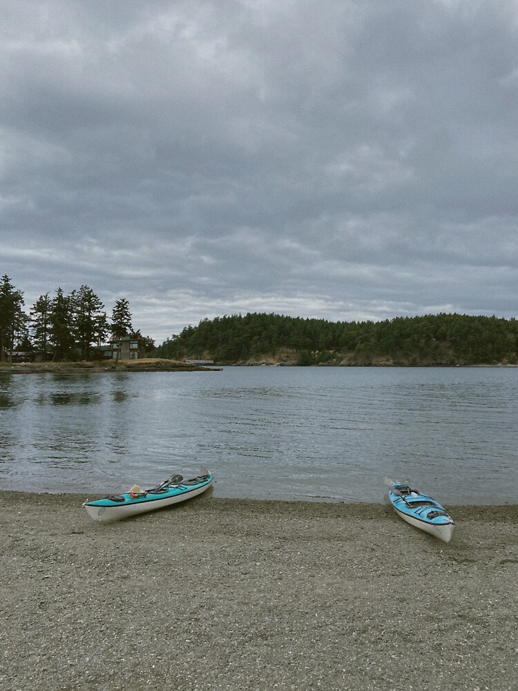 "Kayaks in Olympic National Park on film" Sticker for Sale by Luc ...