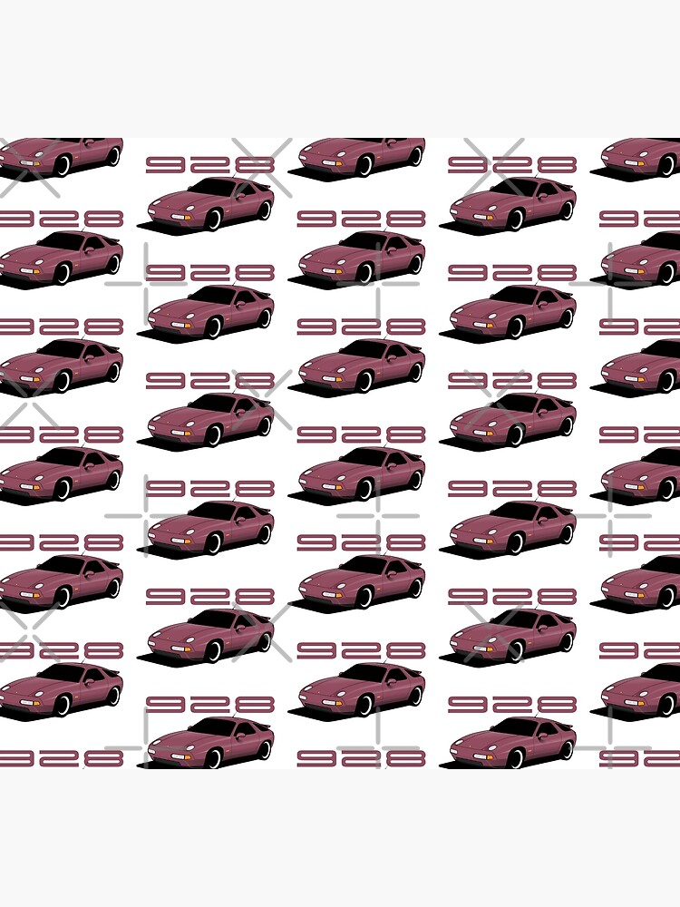 Porsche 928 Illustration Raspberry Red Metallic Socks sold by Chris ...