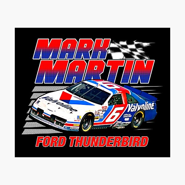 Lámina fotográfica «Mark Martin número 6 piloto de Nascar estilo años ...