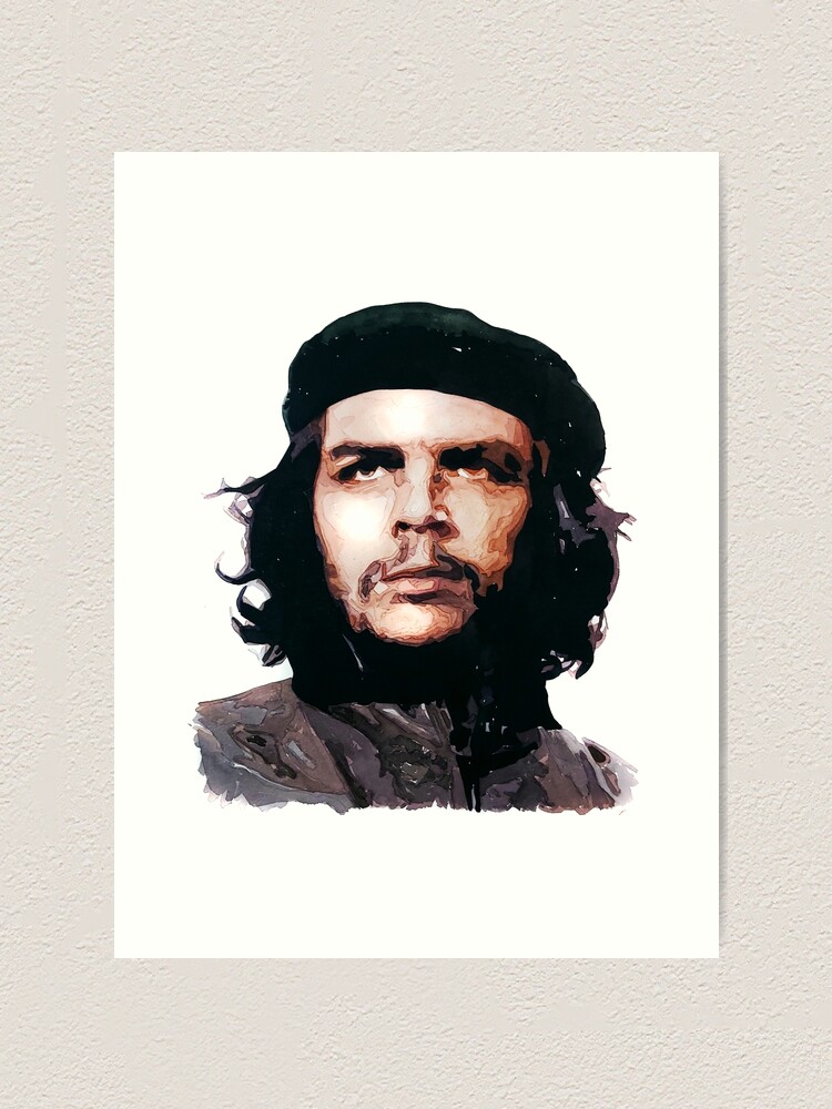 Lámina artística «Che Guevara Print Watercolour.Che Guevara art,Che ...