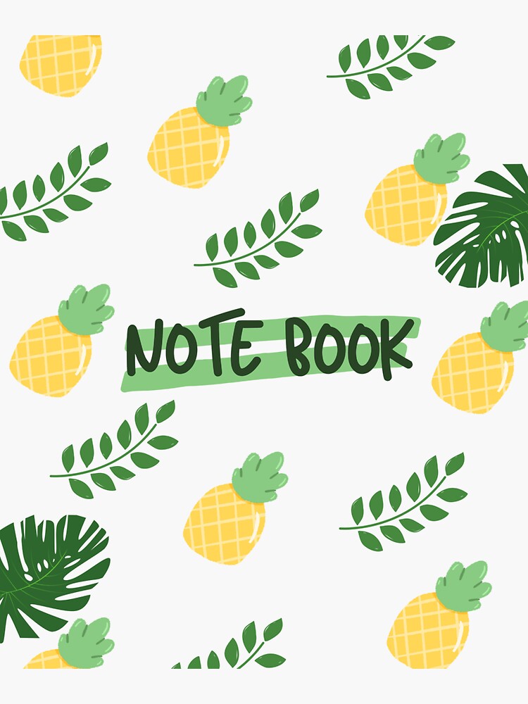 "spiral notebook." Sticker for Sale by kimo05 | Redbubble