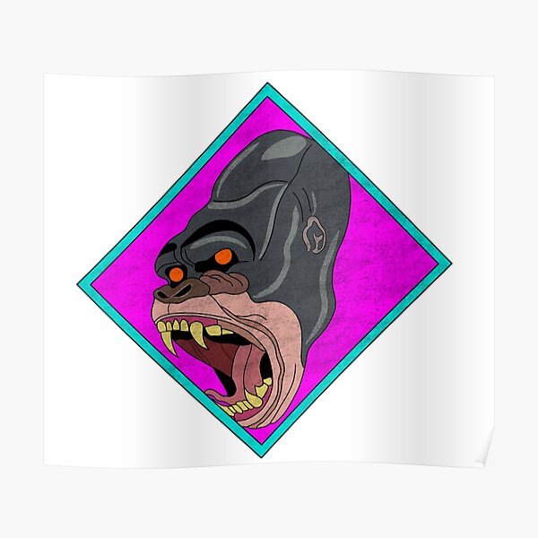 "Ape Shape Graphic Logo" Poster for Sale by Ianrheriddler | Redbubble