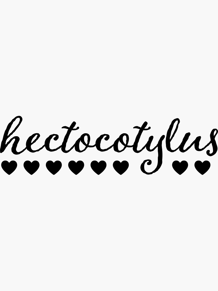 "Hectocotylus Handwriting and Hearts" Sticker for Sale by SibleyStamps ...